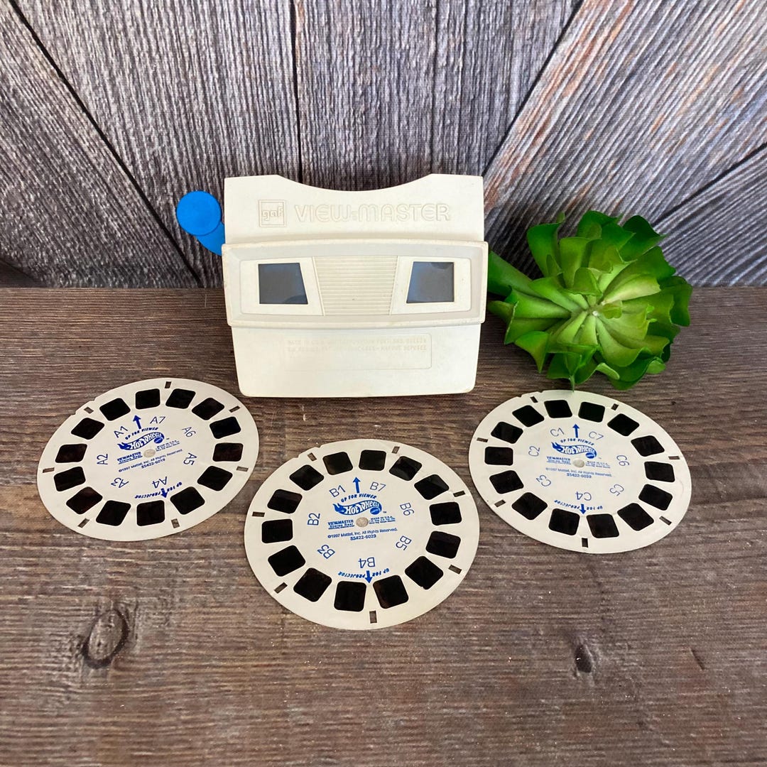 Vintage View Master Toy With {hotwheels Cars Mattel Boy Toy 3D Picture ...