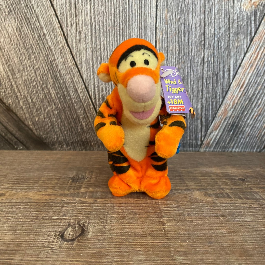Vintage Bounce Around Tigger Miniature Wind and Bounce Tigger Jumping 5.5 Inches Nursery Decor ...