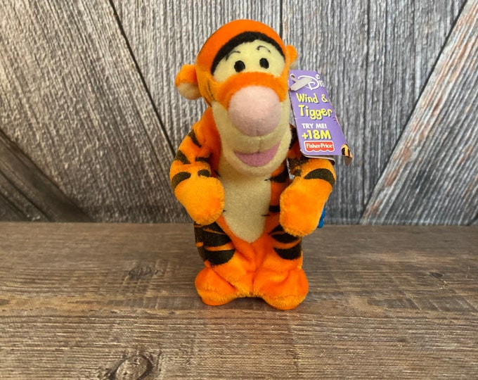 Vintage Bounce Around Tigger Miniature Wind and Bounce Tigger Jumping 5 ...