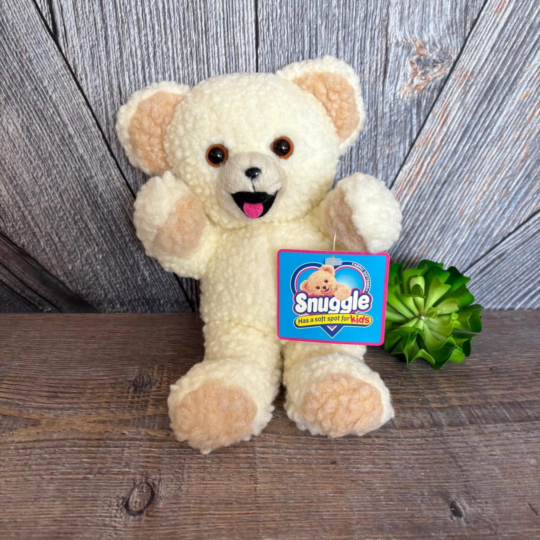 Vintage Snuggle Stuffed Plush Bear {mini Small 1990s Lever Brothers Co ...