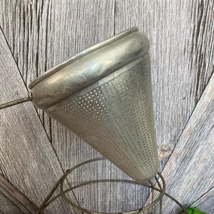 Vintage Strainer Sieve With Pestle Can Canning Applesauce 3 Piece Wood ...
