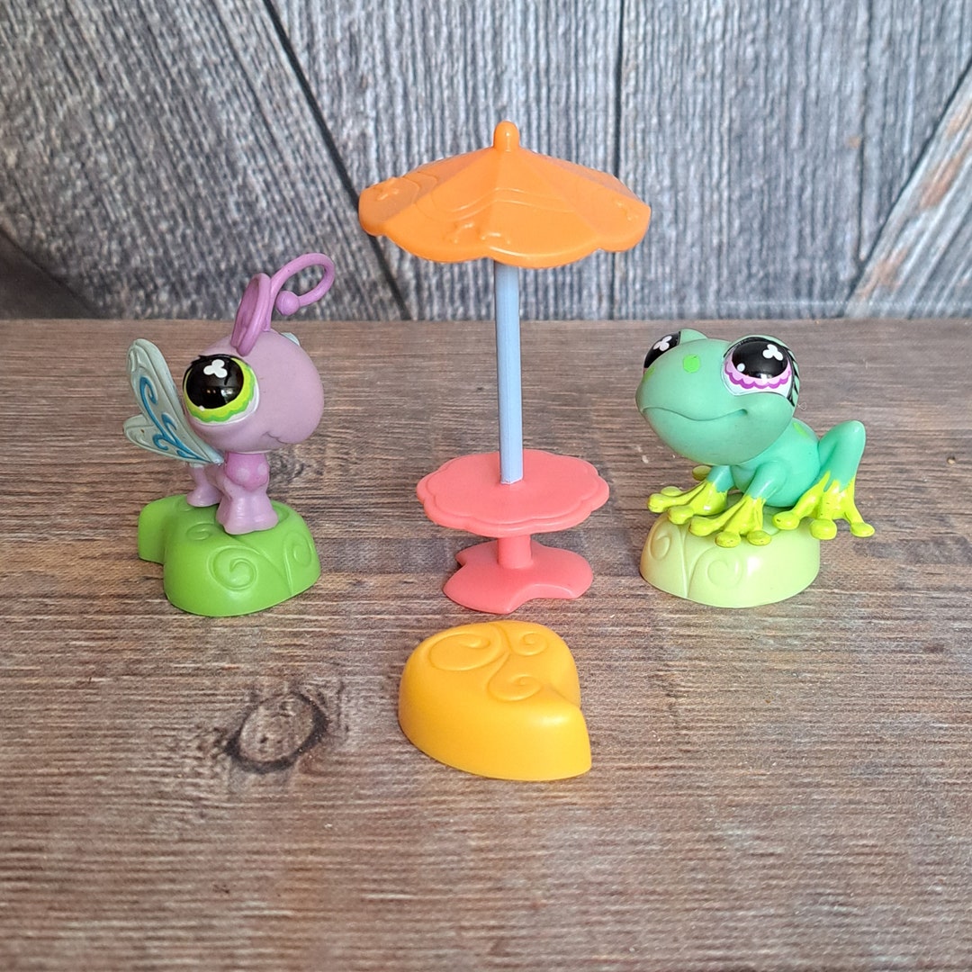 Vintage Littlest Pet Shop LPS Garden Get Together 477, 479 Butterfly ...