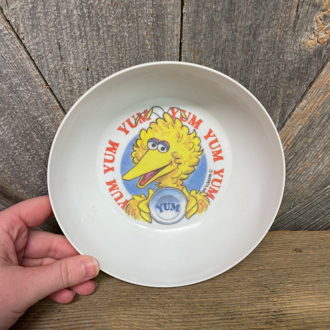 Vintage Sesame Street Bowl Big Bird Melmac Dinnerware Muppets Vintage ...
