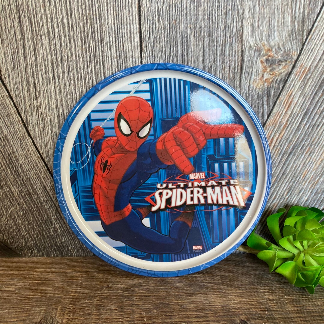 Vintage Spider-man Plate {marvel Spider Man Zak Designs Plastic Kid ...