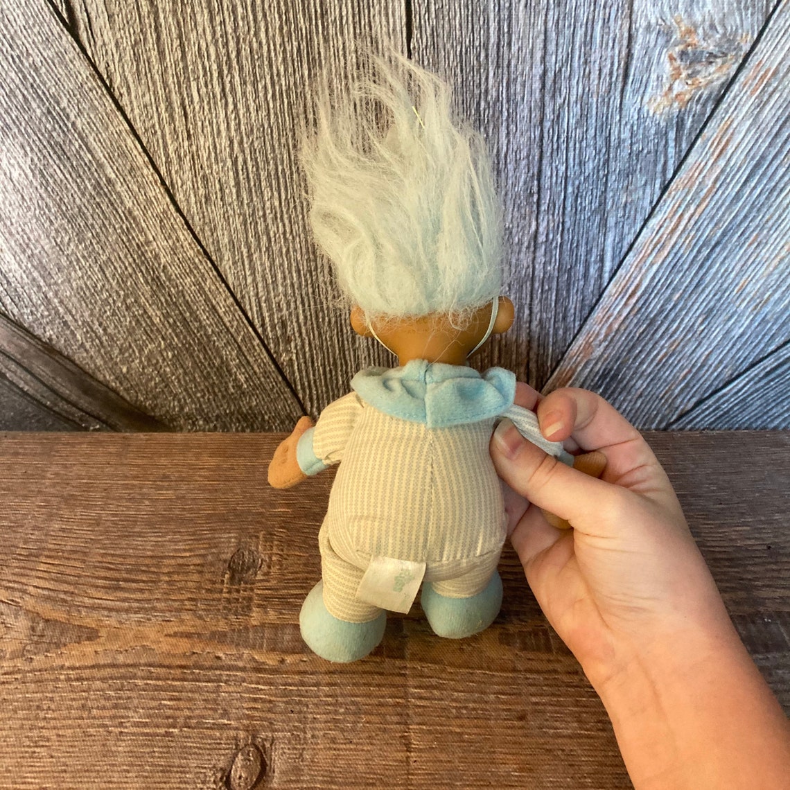 Vintage Easter Bunny Troll Doll pastel Painter Troll With - Etsy