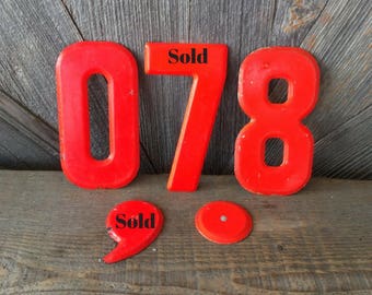 Vintage Small Aluminum Number 7 Salvaged Aluminum Address - Etsy