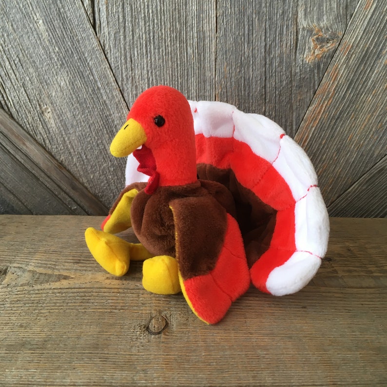 Vintage Turkey Beanie Baby Thanksgiving Ty Turkey Beanie | Etsy