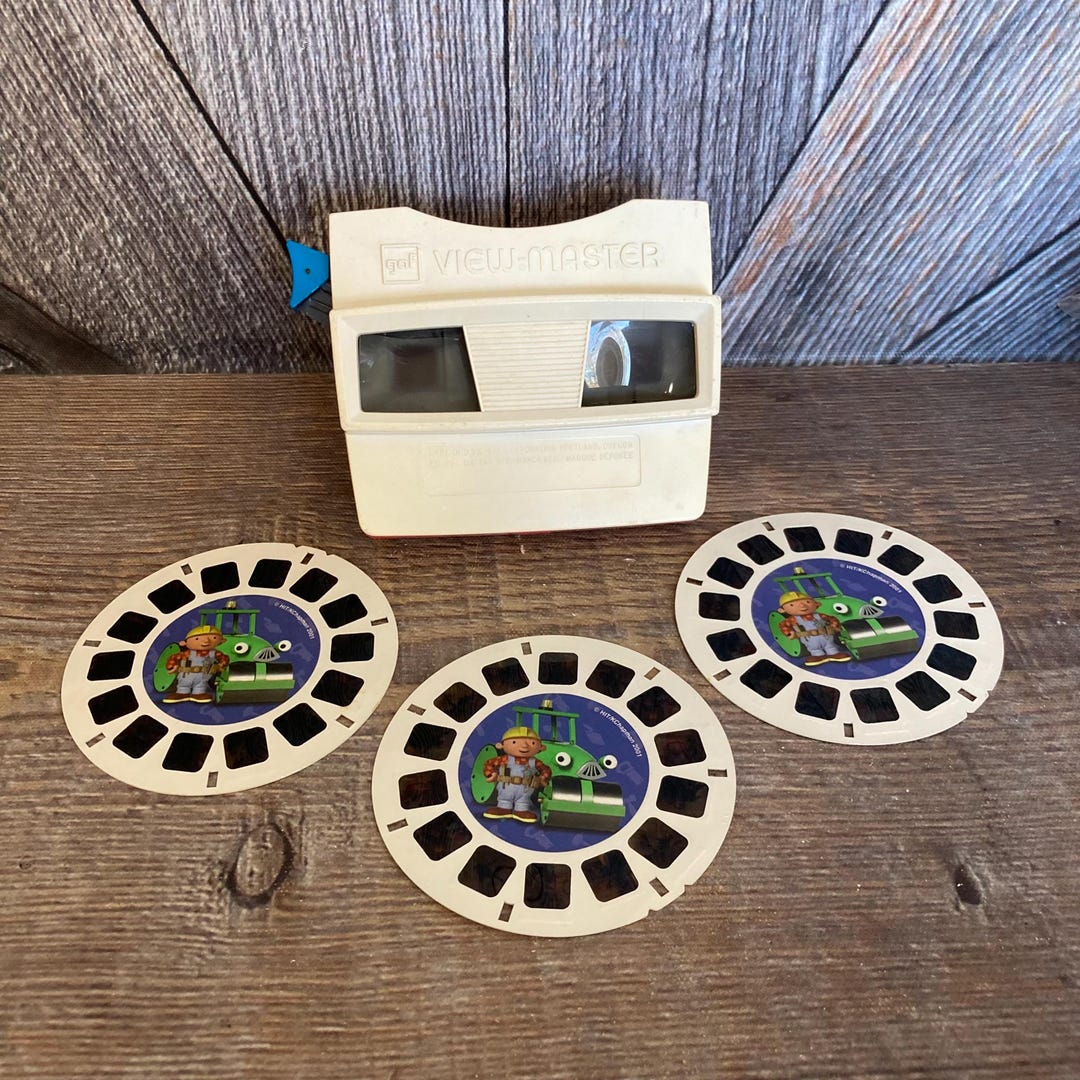 Vintage View Master Toy With {bob the Builder Little Boy Toy 3D Picture ...