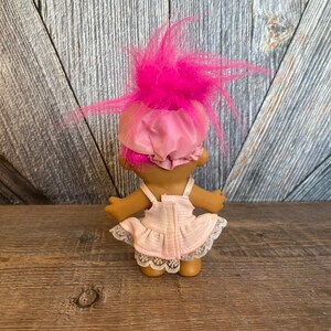 Vintage Girl Troll Doll ballerina Pink Tutu Dress Troll With Pink Hair ...