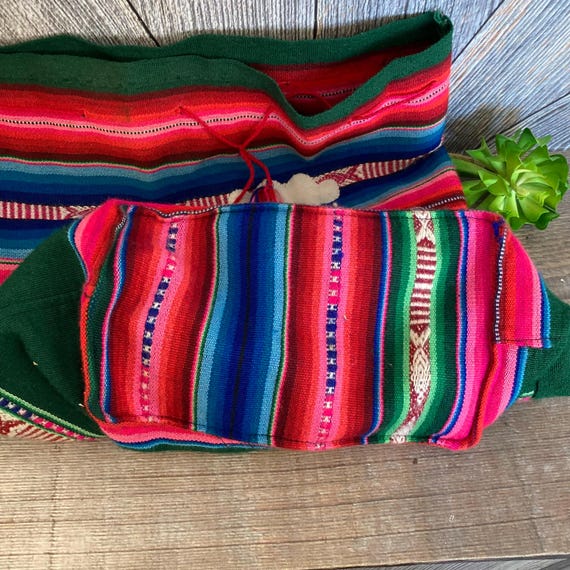 Vintage Peru Backpack, 100% Sheeps Wool, Peruvian Bag… - Gem