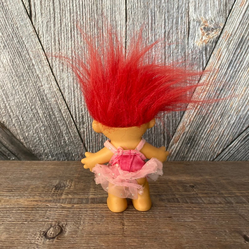 Vintage Girl Troll Doll valentines Ballerina Pink Tutu Dress | Etsy