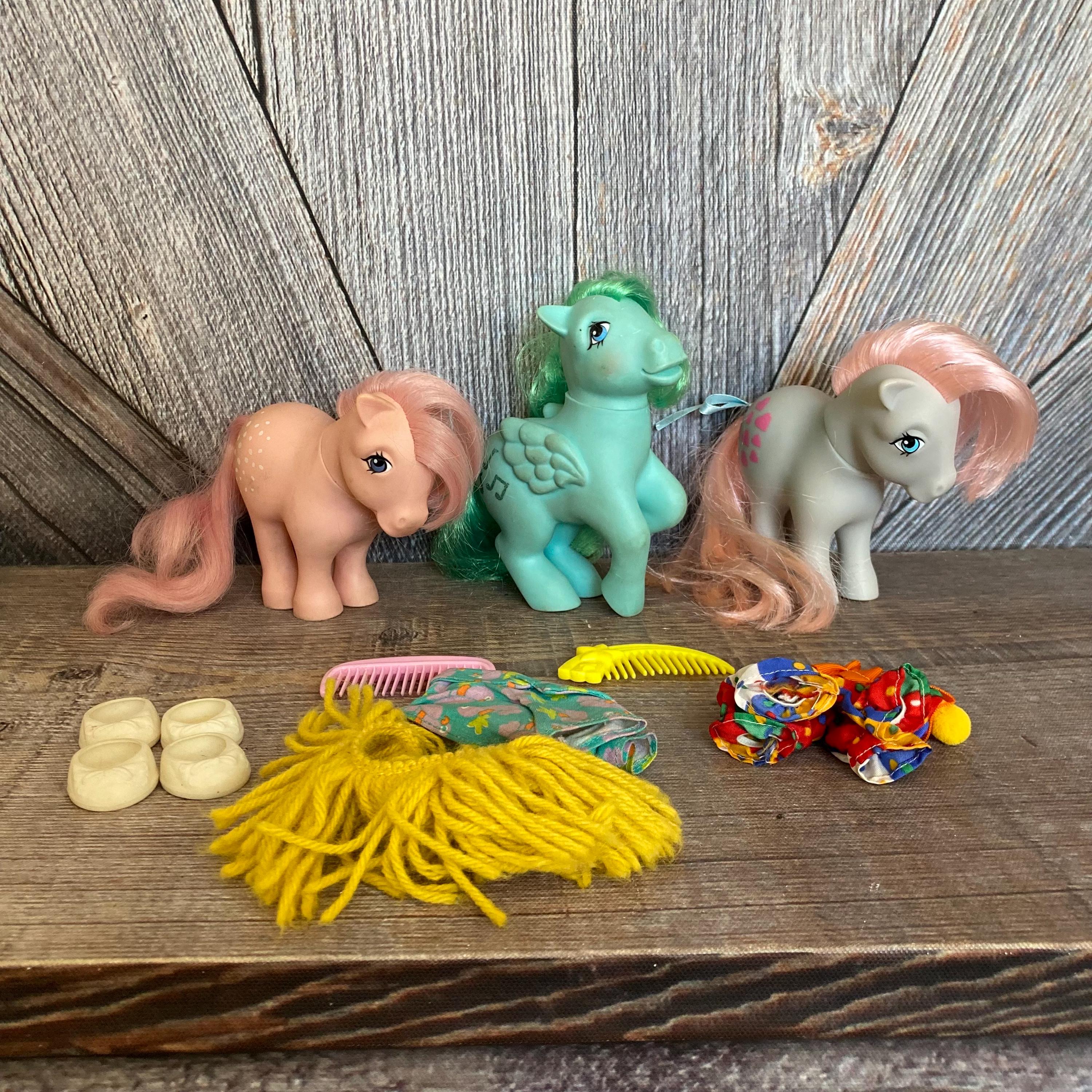 Vintage My Little Pony Melody, Cotton Candy, Snuzzle {generation 1 G1 ...