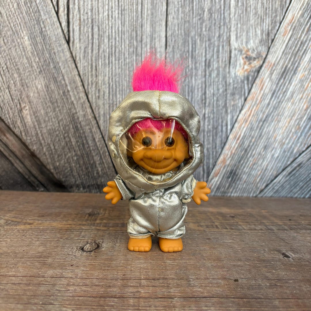 Vintage Astronaut Troll {space Troll} Russ Berrie {silver Space Suit ...