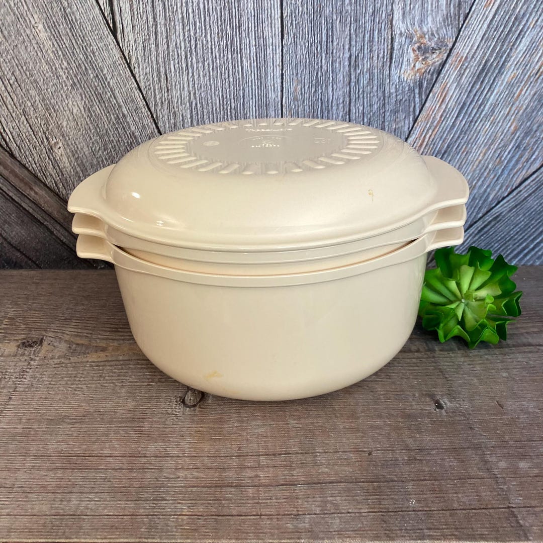 Vintage Tupperware Microwave Stack Cooker Ovenware Casserole Dish ...