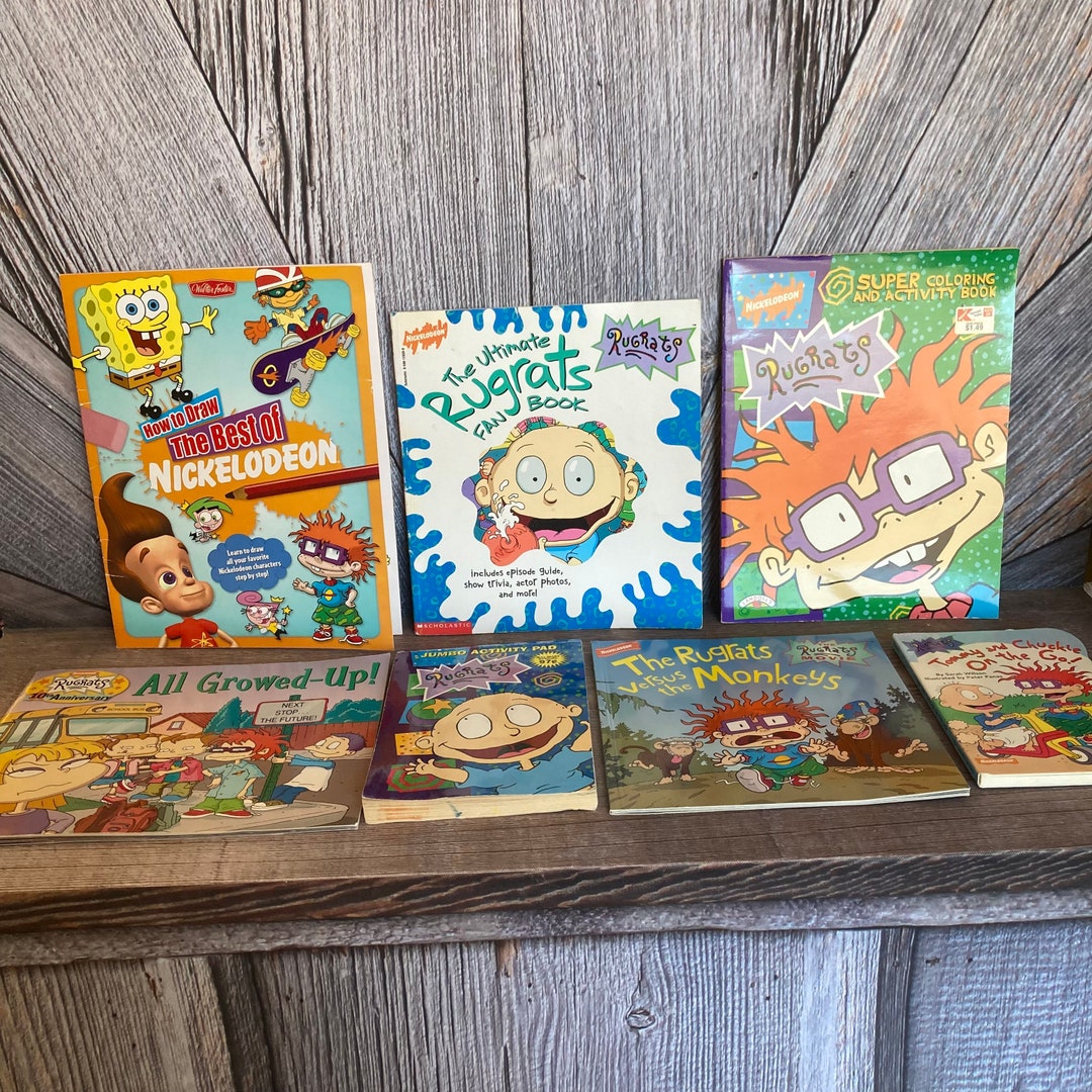 7 Vintage Rugrats Books Nickelodeon 90s Baby Books How to Draw Nick ...