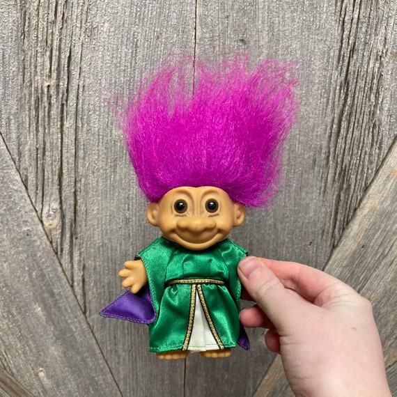 Vintage Queen Troll Doll king or Queen Royal Troll With Green | Etsy