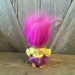 Vintage Troll Doll cheerleader Troll With Pink Hair Russ - Etsy