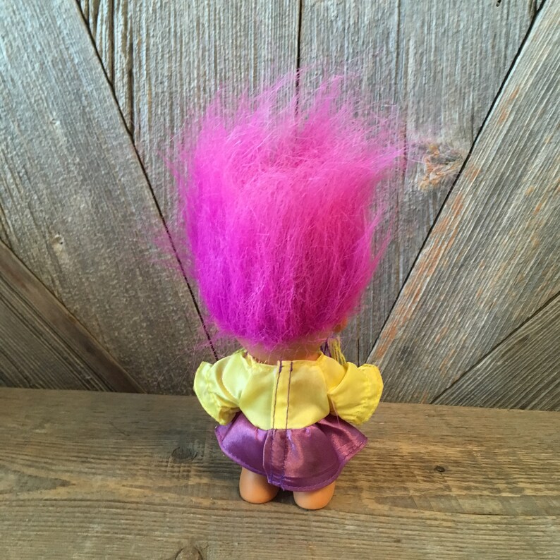 Vintage Troll Doll cheerleader Troll With Pink Hair Russ - Etsy