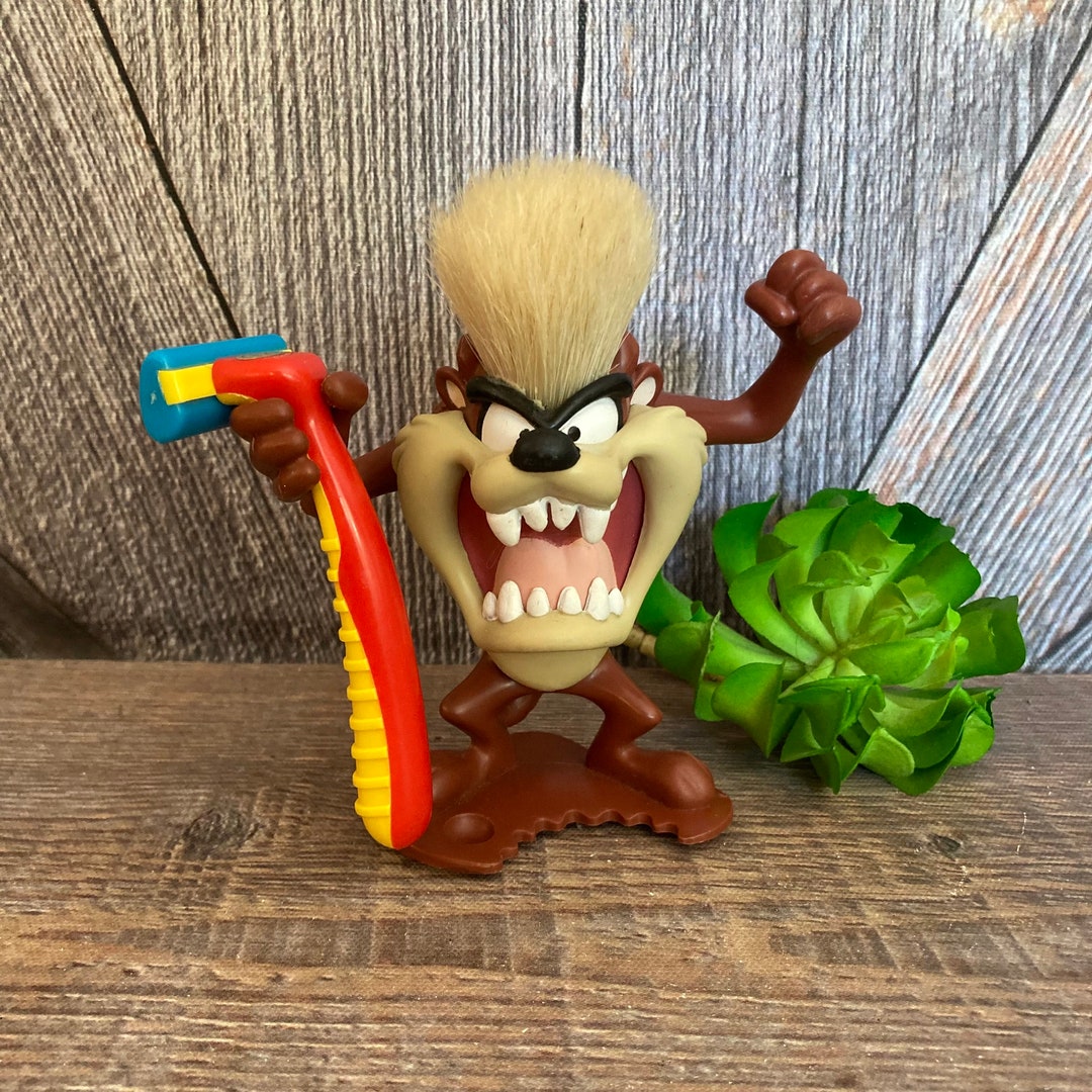 Vintage Taz Shaver Stand With Play Razor Taz Razor Toy Ellathesella 5.5 ...