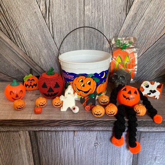 Vintage Halloween Decorations Plastic