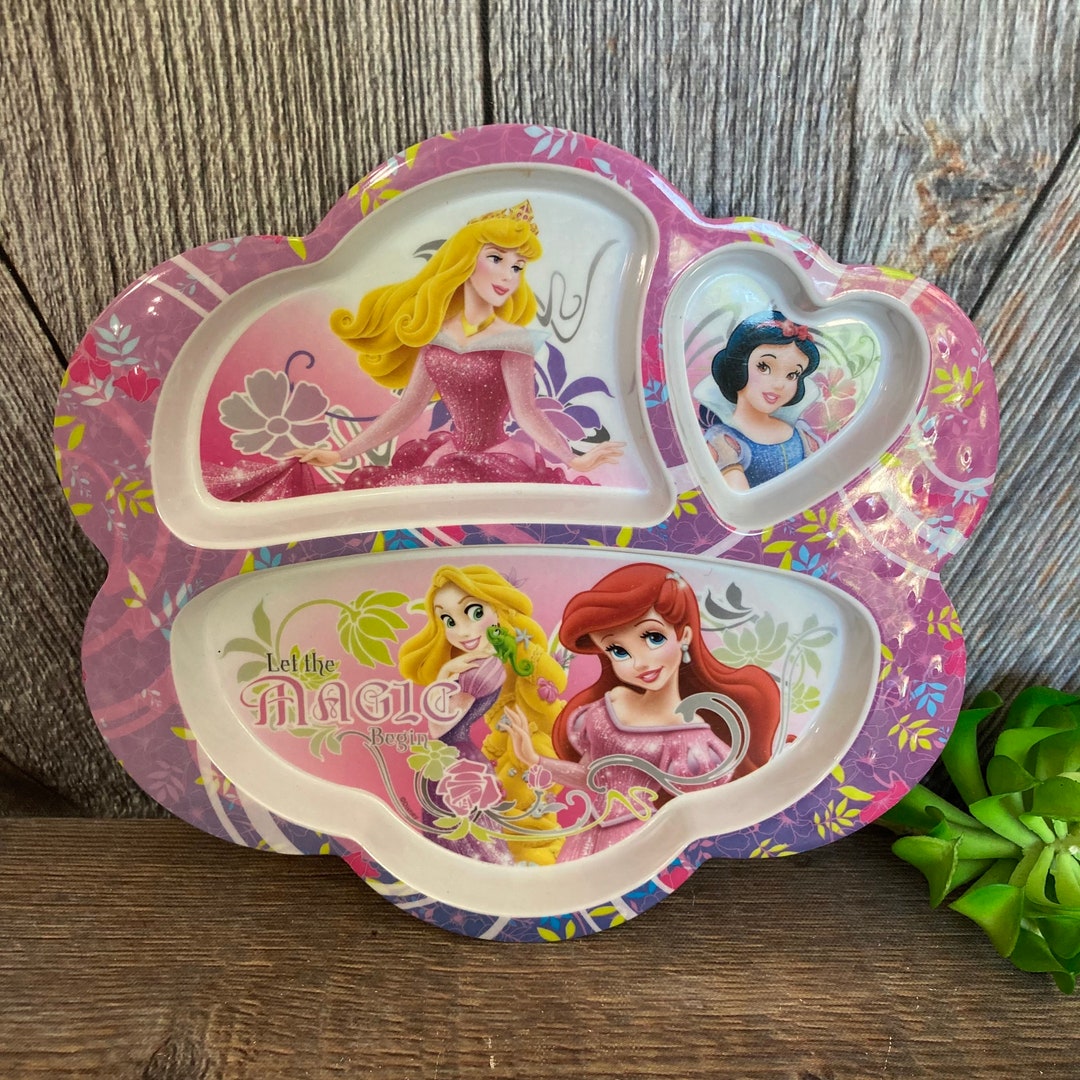 Vintage Disney Princess Plate Sleeping Beauty Snow White Cinderella ...