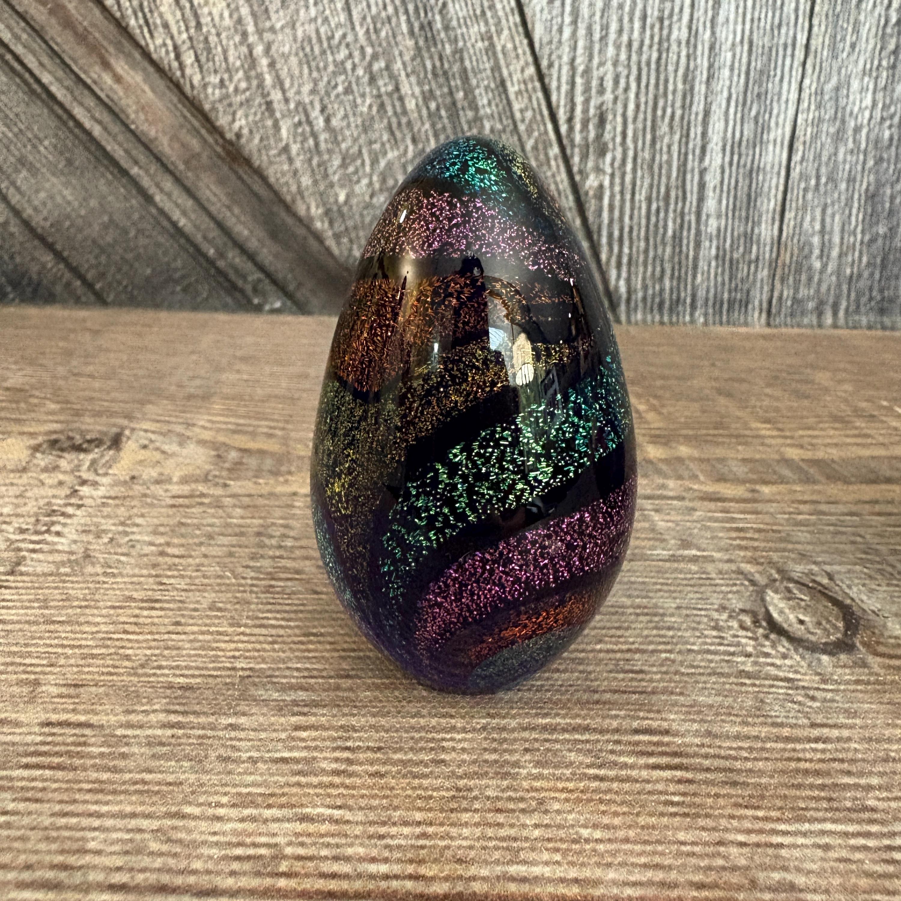 Vintage Glass Paperweight, GES, Egg Shape, Glass Eye Studio Pick 1, 99 ...