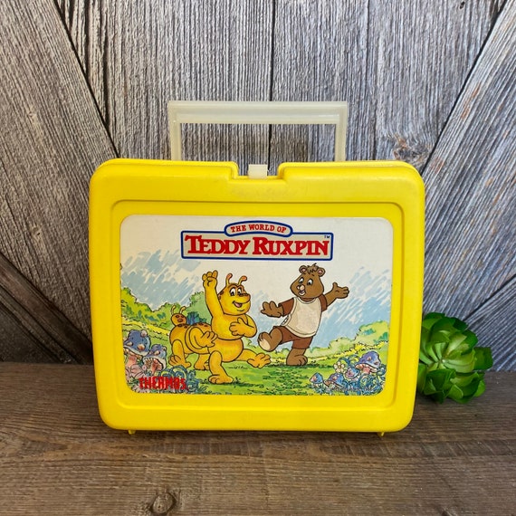 Teddy Ruxpin Lunch Box {Vintage 80's Yellow Aladdin P… - Gem