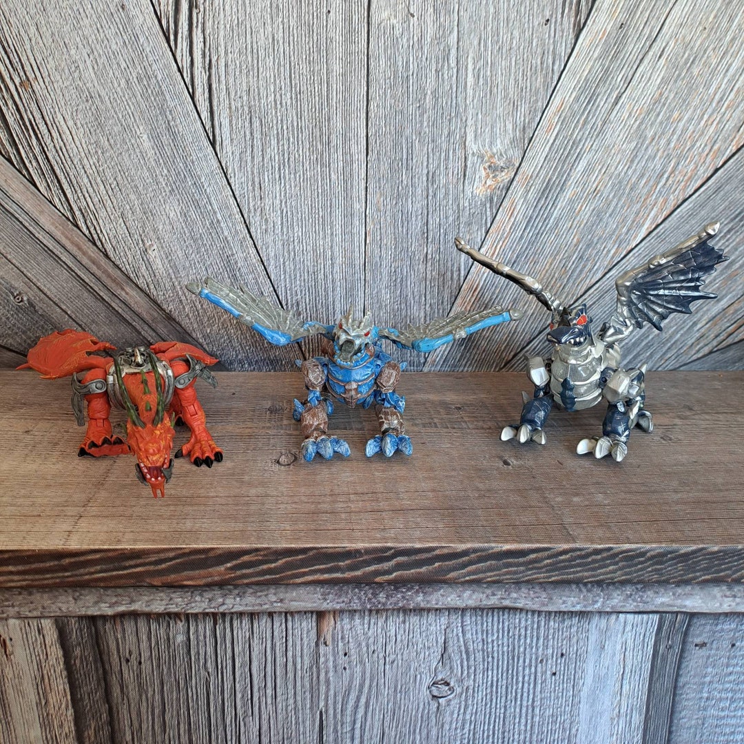 Vintage Mega Bloks Dragons PICK 1 dragons Metal Ages Siann Cobalt Armor ...