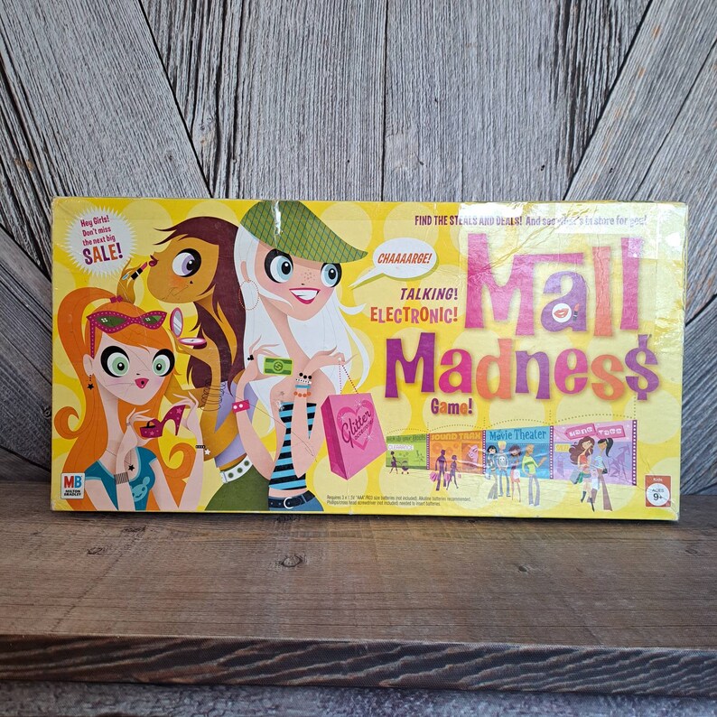 Vintage Mall Madness Game Board Game Electronic Toy Shopping - Etsy
