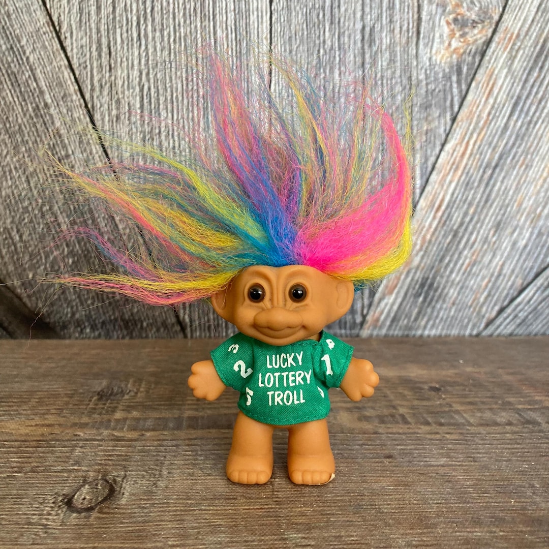 Vintage Lucky Lottery Troll Doll {lucky Lottery Good Luck Troll With ...