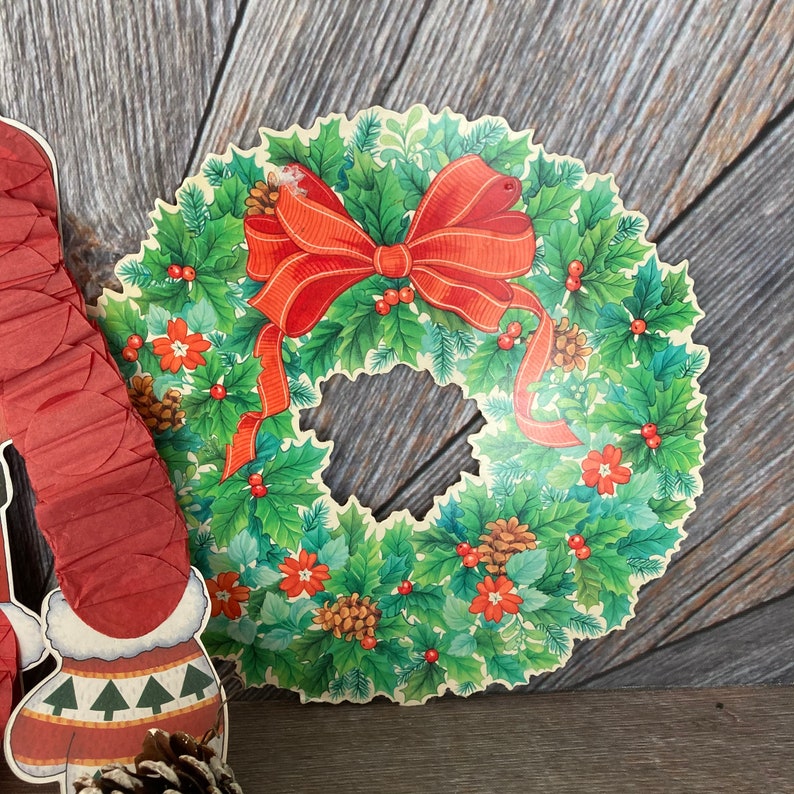 3 Vintage Christmas Die Cut Paper Decoration Kit Lot Hallmark - Etsy