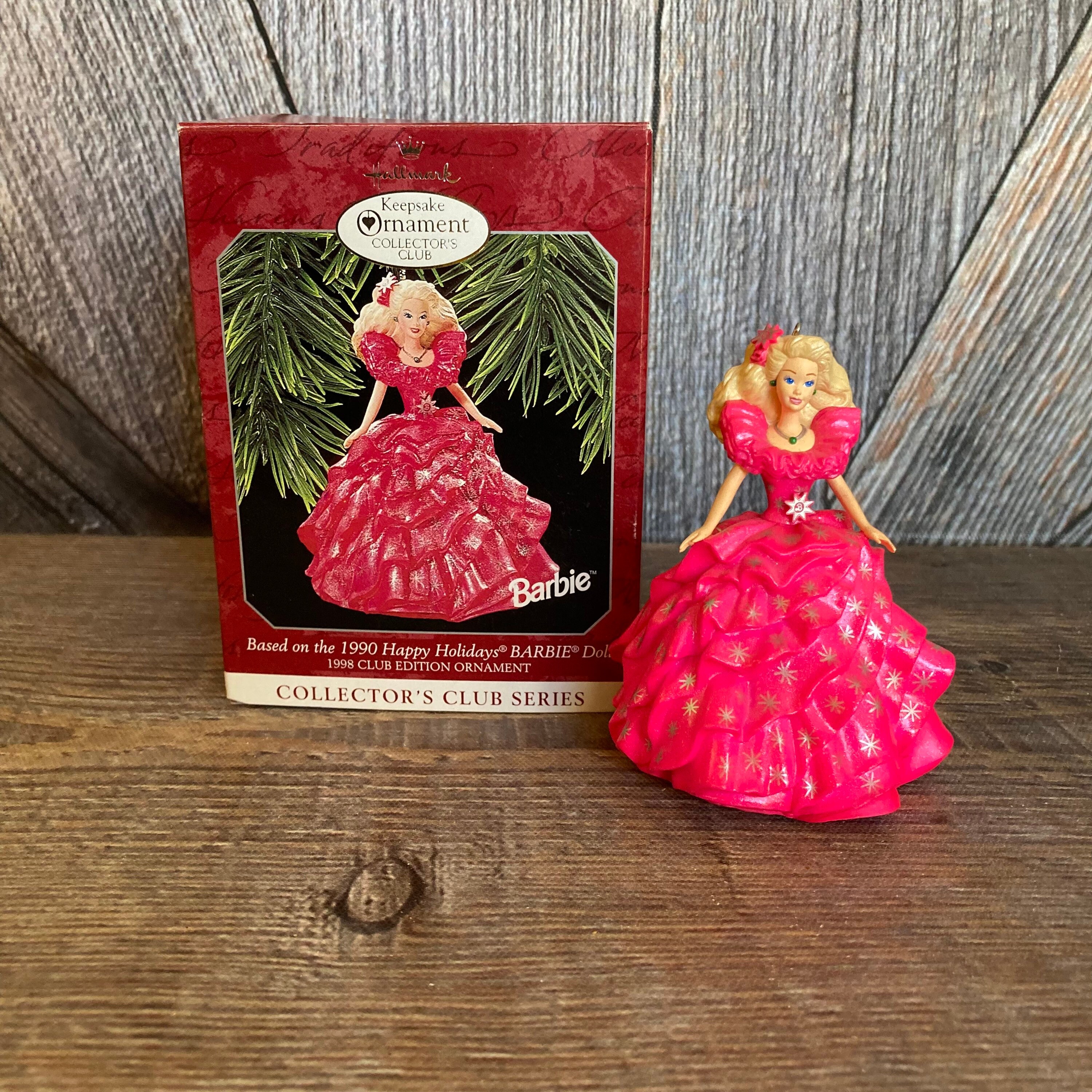 Vintage Barbie 1990 Happy Holidays Christmas Ornament Hallmark Keepsake Holiday Barbie Ornament Holiday Christmas Barbie 1990s 90 Barbie Etsy