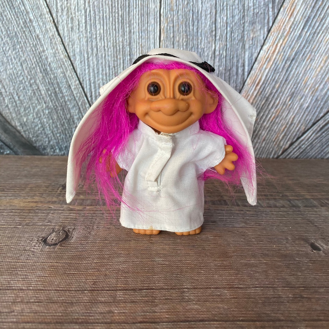 Vintage Arabia Saudita Troll Muñeca Árabe Medio Oriente Internacional ...