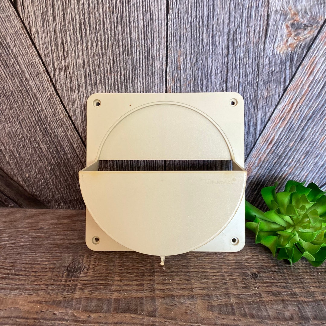 Vintage Tupperware Lid Holder Lid Organizer {plastic Tupper Ware Lid ...