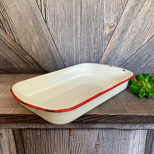 Vintage Enamel Pan - Etsy