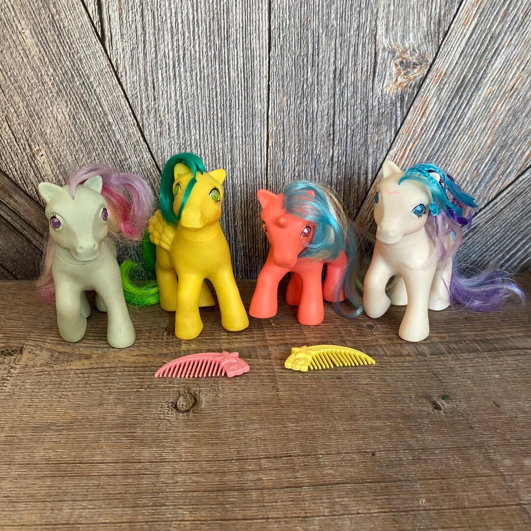 Vintage My Little Pony Speedy, Sweet Stuff, Masquerade and Gingerbread ...