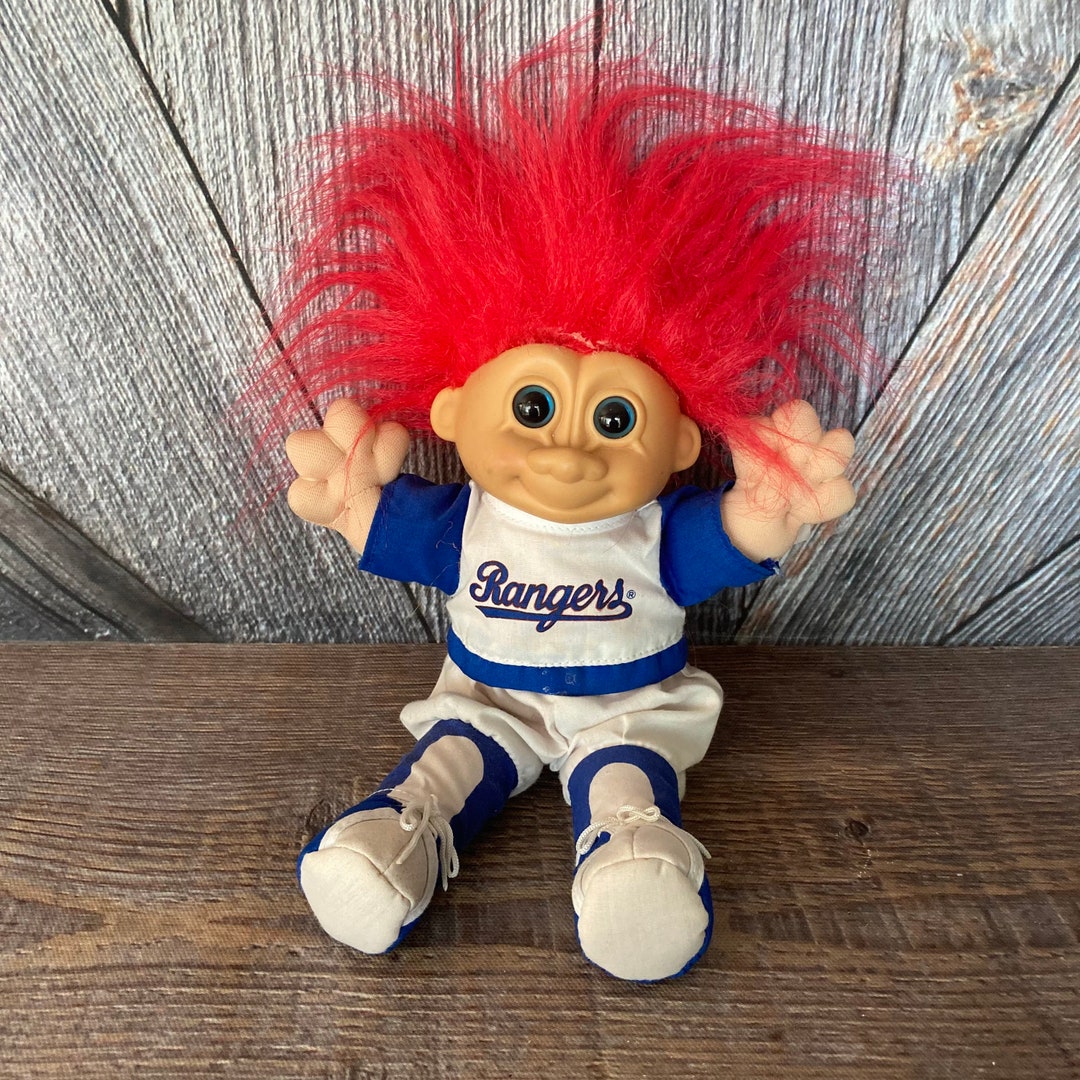 Vintage Rangers Troll Doll {rangers Baseball Player Plush Fabric Soft ...