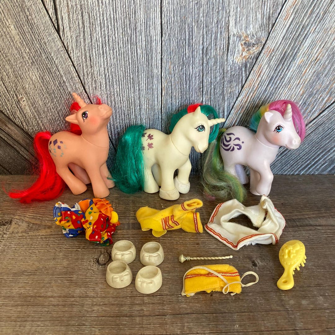 Vintage My Little Pony Gusty, Windy, Sky Flier generation 1 G1 85 25th ...