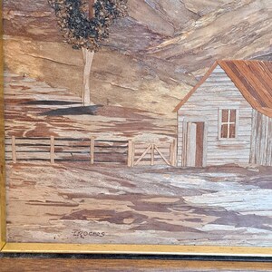 Vintage T Rogers Straw and Nature Artwork new Zealand Artist T Rogers ...