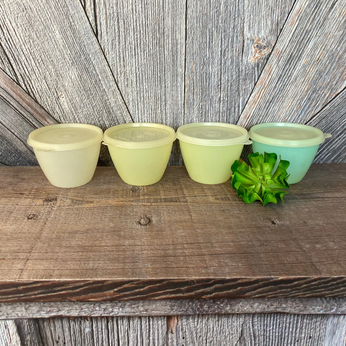 4 Vintage Tupperware Refrigerator Bowls Plastic Tupper Ware - Etsy