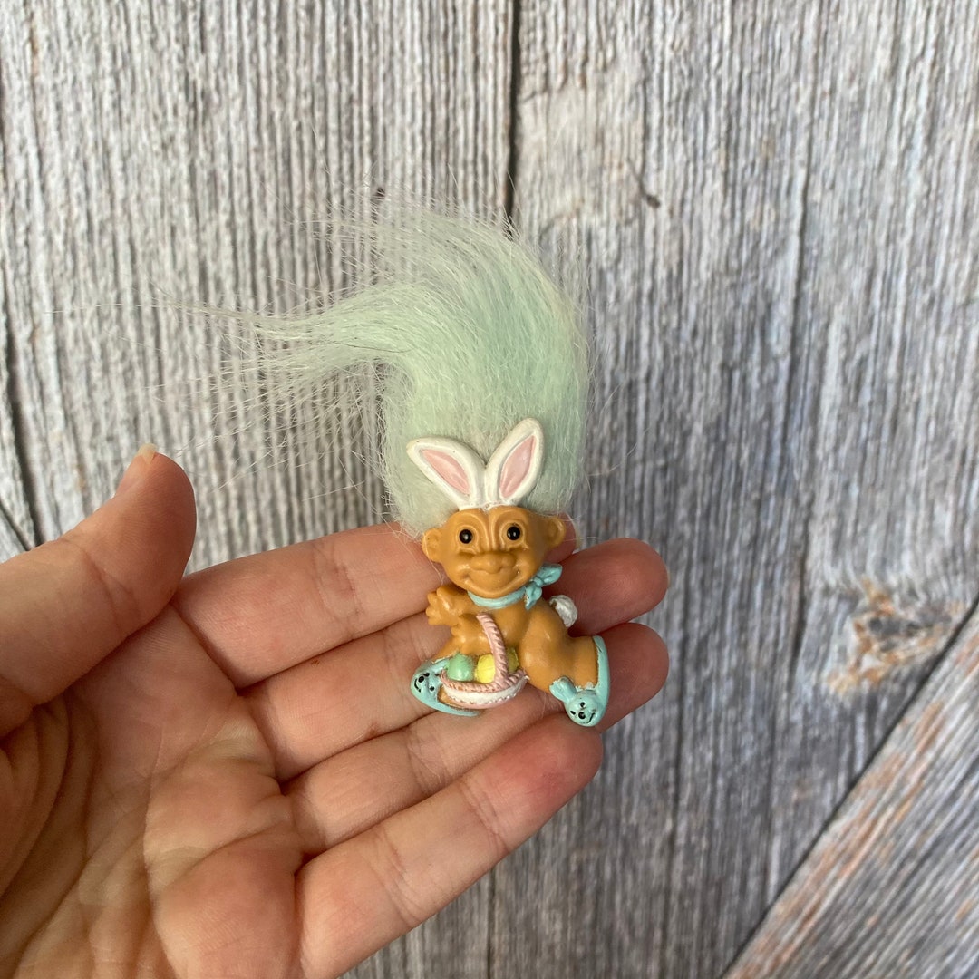 Vintage Trolls Pin Easter Pin Easter Bunny Pin Jewelry Brooch Russ ...