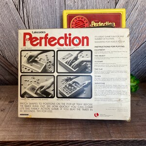 Vintage Perfection Game Lakeside 1977 COMPLETE Match Shapes Against ...