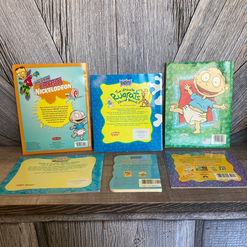 7 Vintage Rugrats Books Nickelodeon 90s Baby Books How to Draw Nick ...
