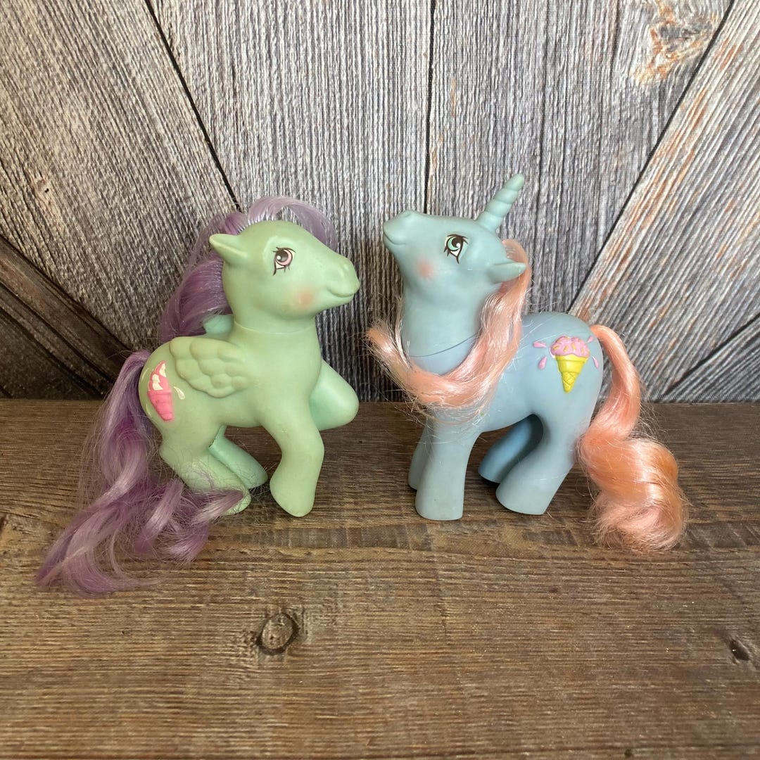 Vintage My Little Pony Coco Berry and Peppermint Crunch 3D Cutie Mark ...