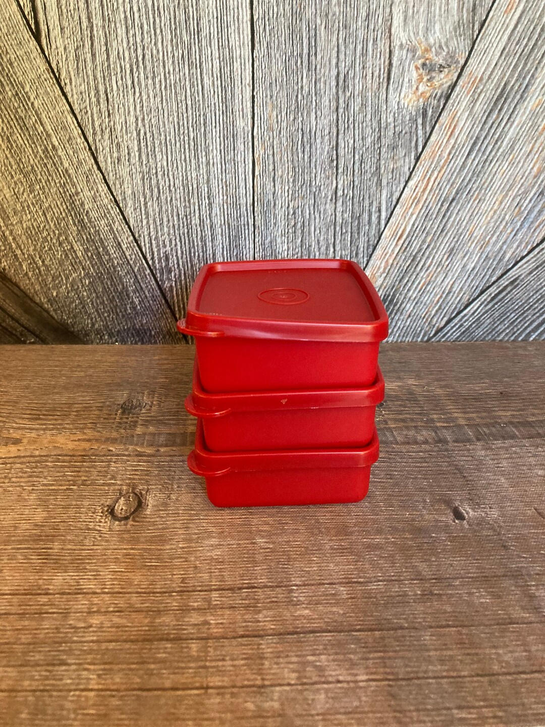 3 Vintage Tupperware Square-a- Way Refrigerator Bowls Plastic Tupper ...