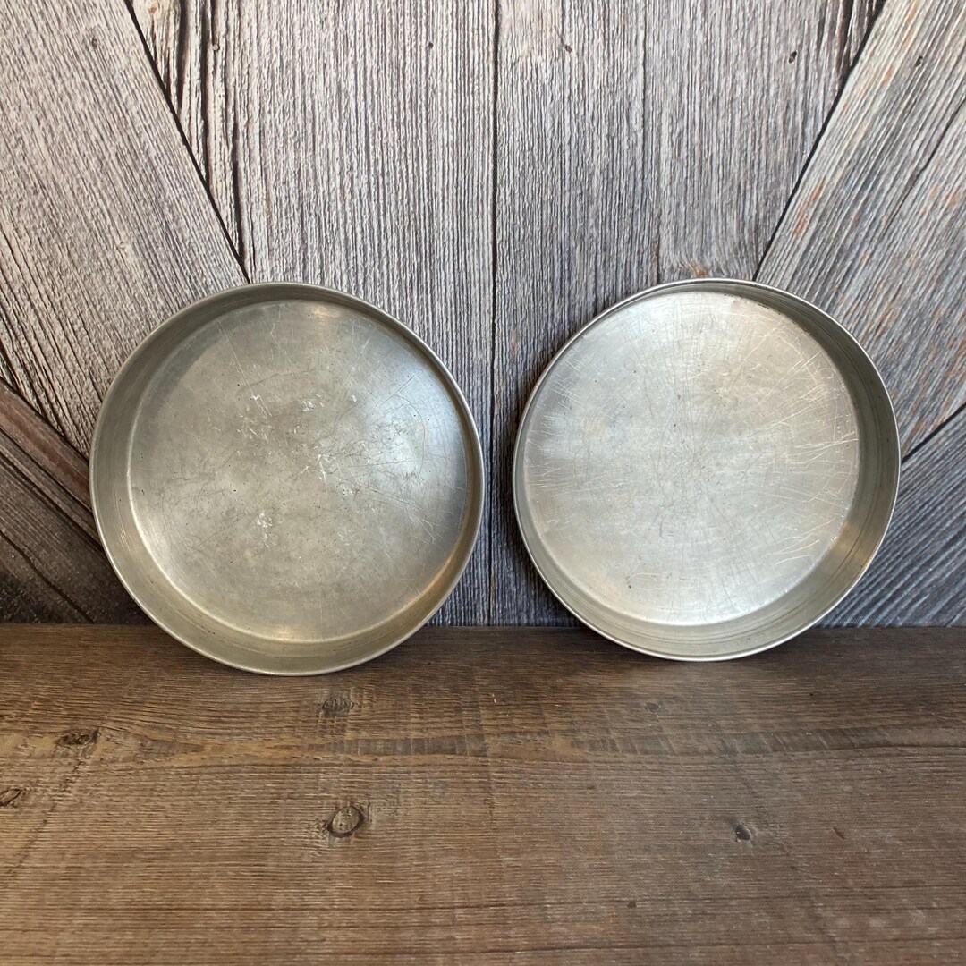 Set of Vintage Cake Pans 8.25 Inch Cake Pans [aluminum 2 Tier Layer ...