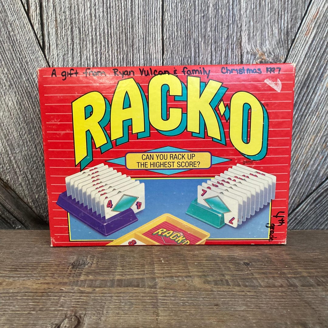 Vintage RACK-O Game Board Game Parker Brothers RACKO Best Friends Gift ...