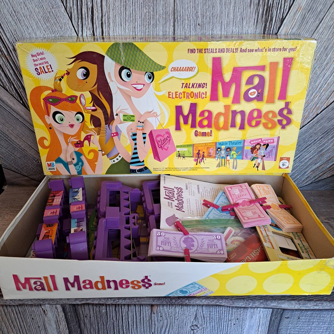 Vintage Mall Madness Game Board Game Electronic Toy Shopping Spree ...