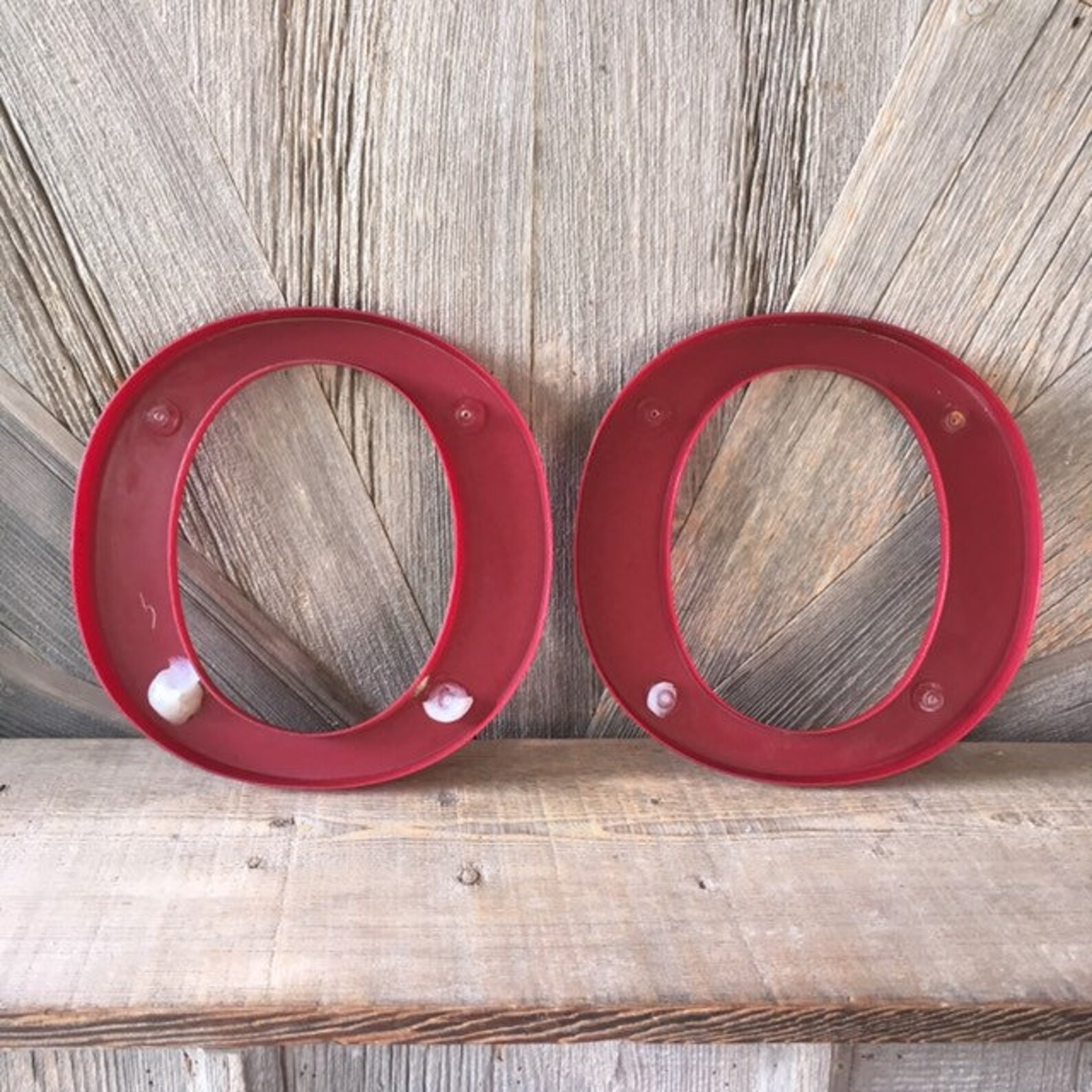 Vintage Plastic Letter O Old Sign Red Large 12 Inch Plastic | Etsy