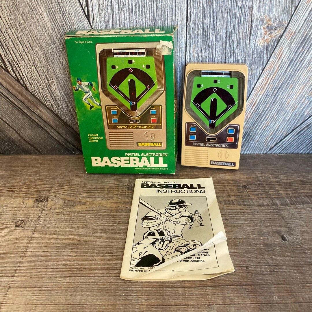 Vintage Mattel Electronics Baseball Game, Pocket Video Game 1978 Works ...